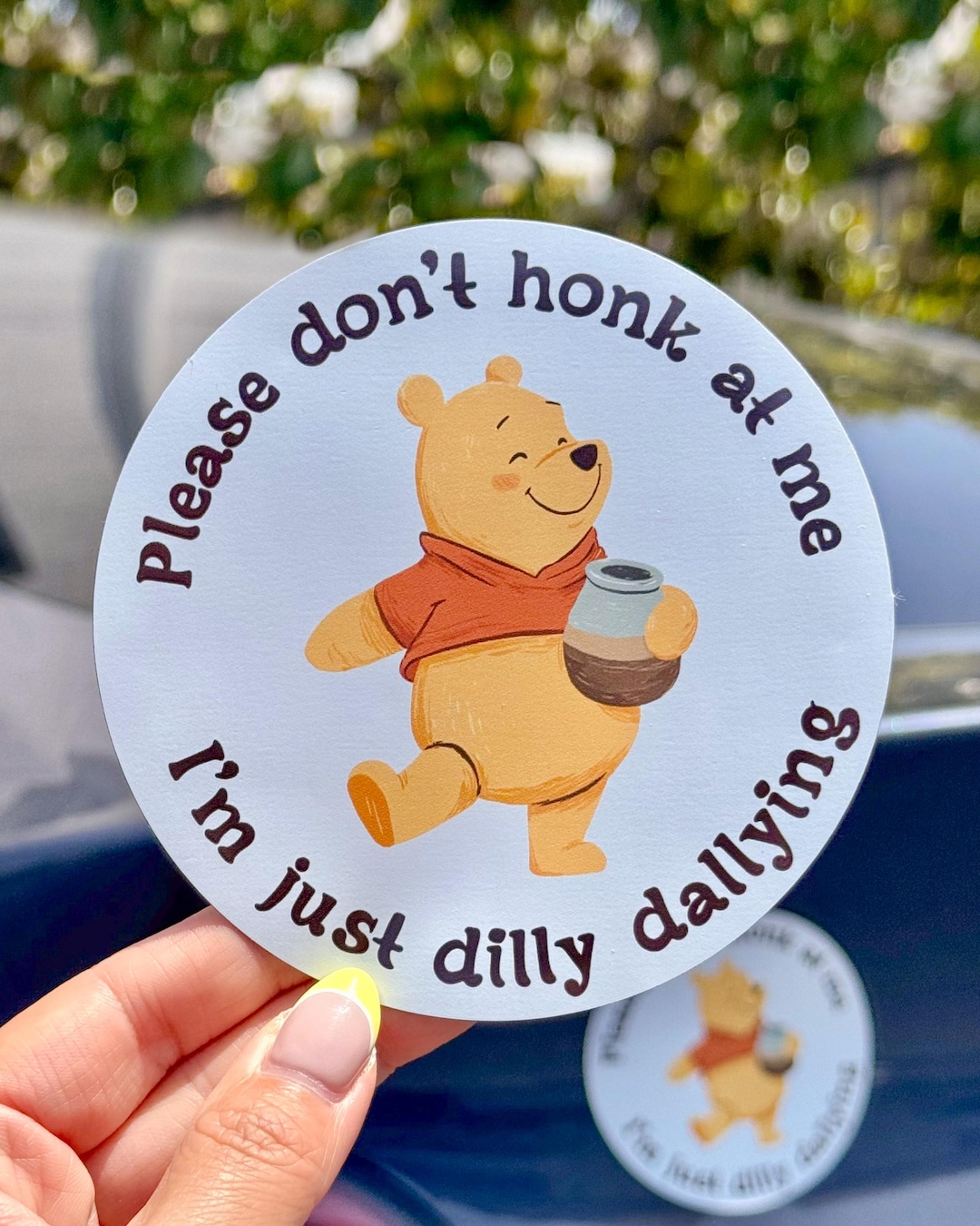 Please Don't Honk at Me Car Magnet/ Disney Winnie the Pooh/ New Driver ...