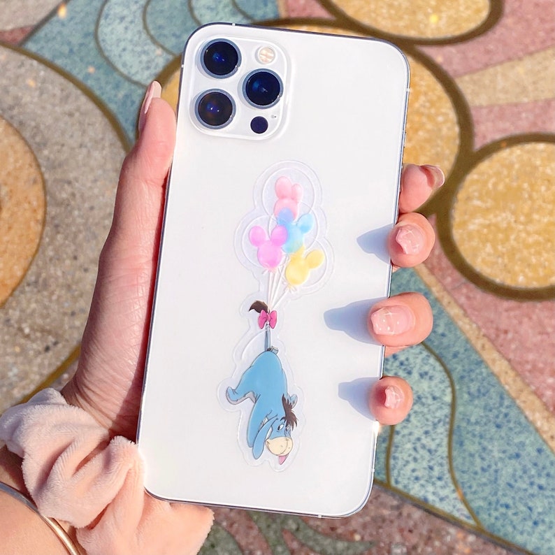 Eeyore Mickey Balloon Transparent Laptop Sticker/ Winnie the Pooh ...