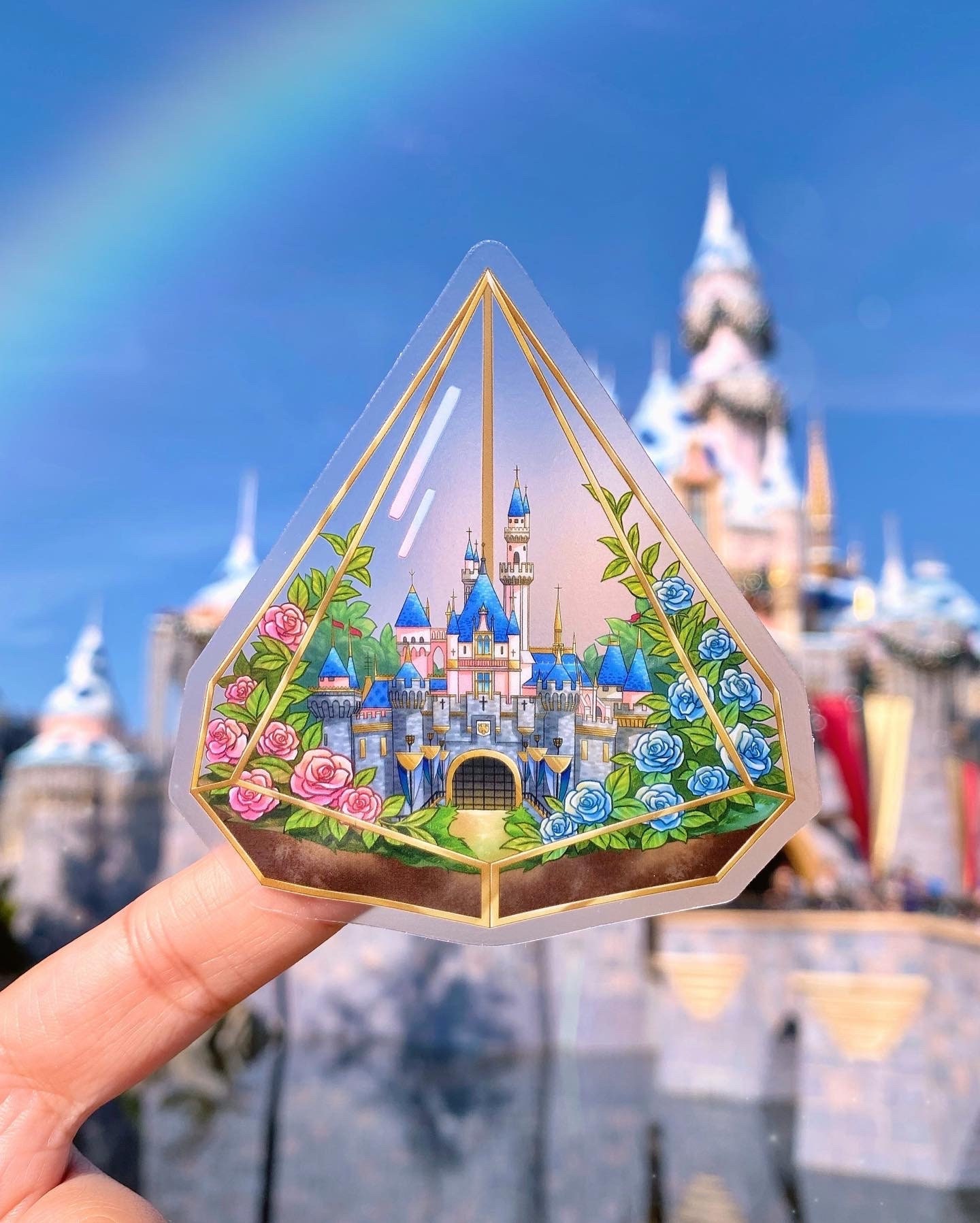 Disneyland Castle Terrarium Transparent Sticker/ Sleeping - Etsy