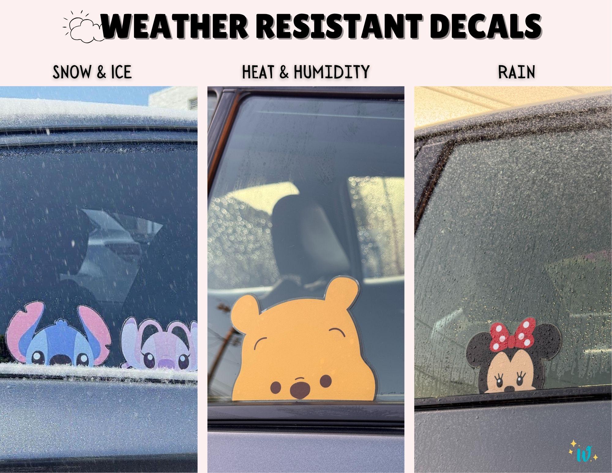 Dug Peeker Transparent Car Decal/ up Golden Retriever Dog Peekaboo ...