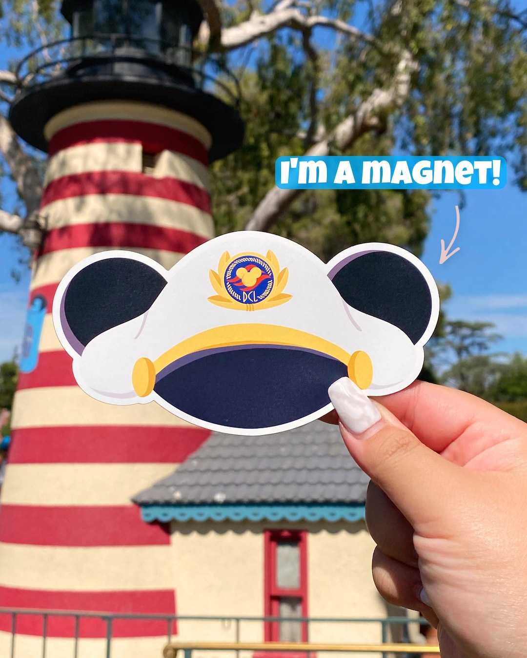 Captain’s Hat Magnet/ Disney Mickey Castaway Cay Cruise Line Disneyland ...