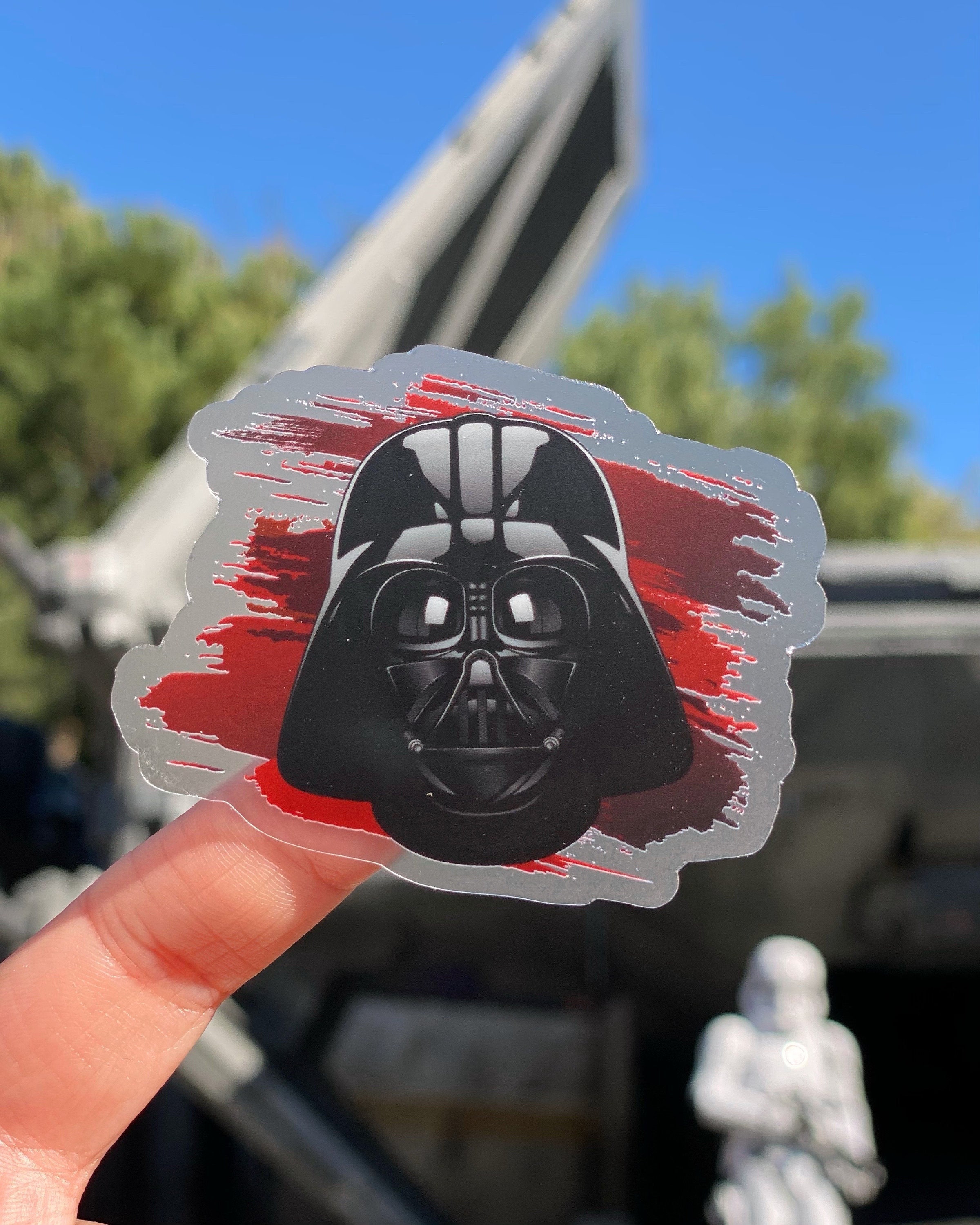 Darth Vader Star Wars Helmet Transparent Laptop Sticker Disney Decal ...