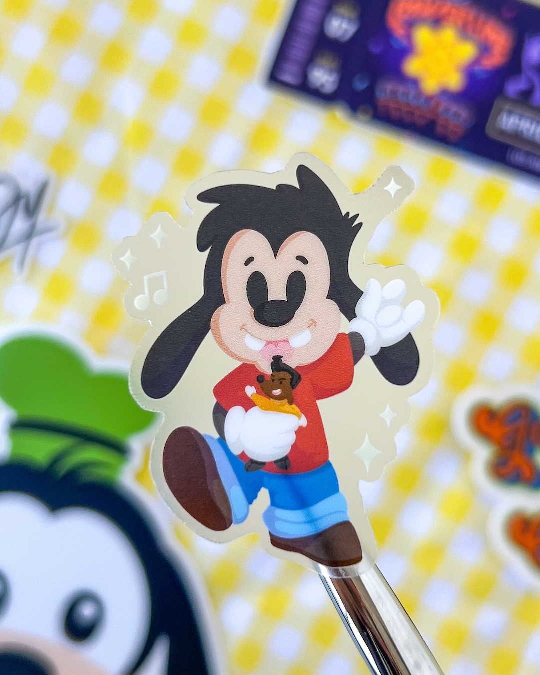 Max Powerline Plushie Transparent Laptop Sticker/ Goofy Movie Throwback ...