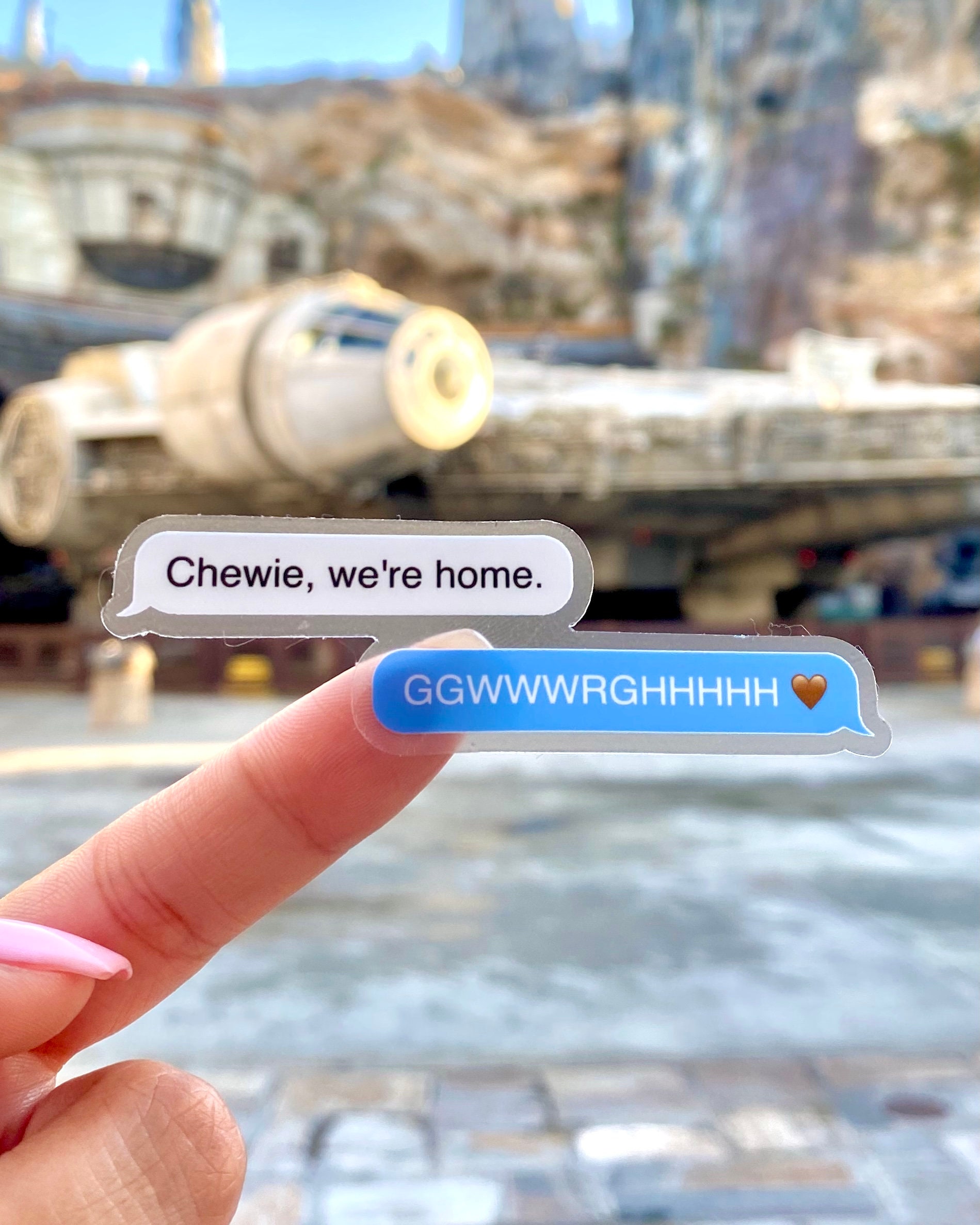 Star Wars Text Messages Transparent Laptop Stickers/ Han Solo - Etsy