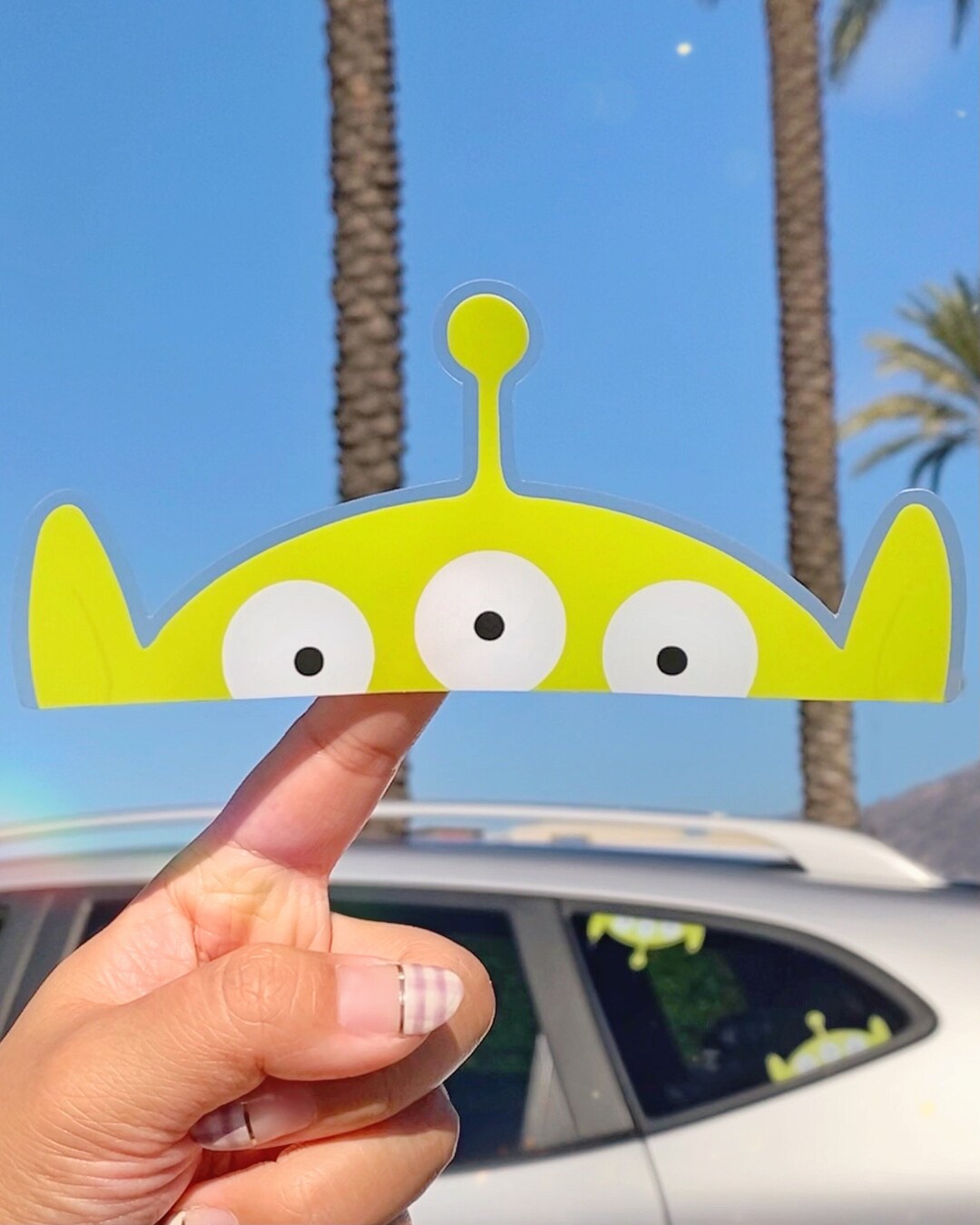Toy Story Alien Peeker Transparent Car Decal/pixar Peekaboo Window ...