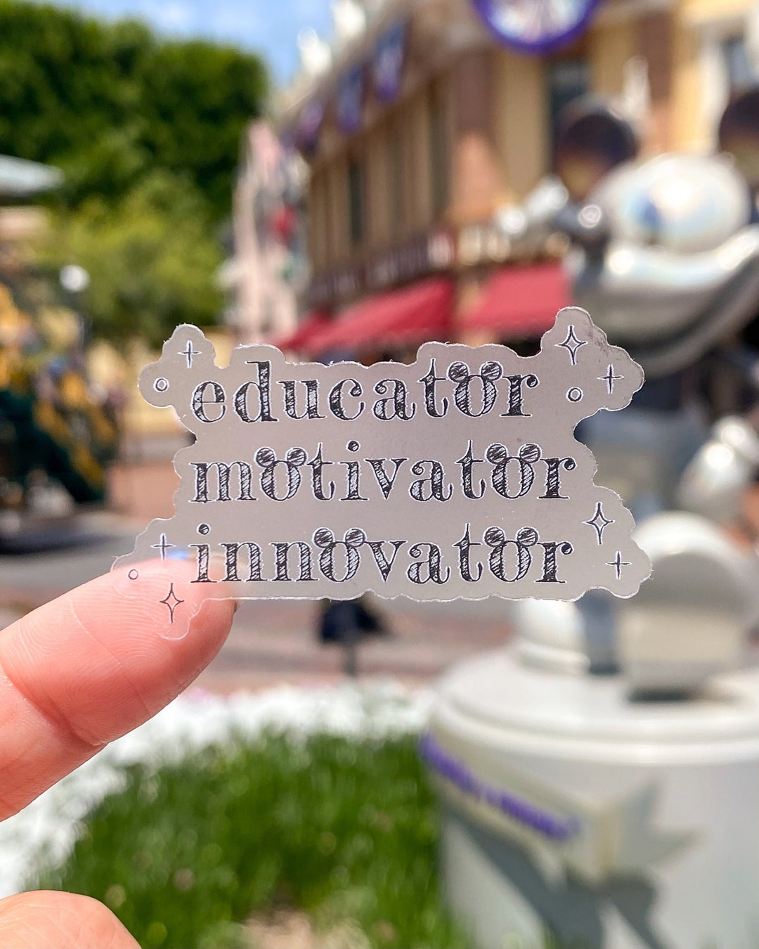 Educator, Motivator, Innovator Quote Transparent Laptop Sticker ...