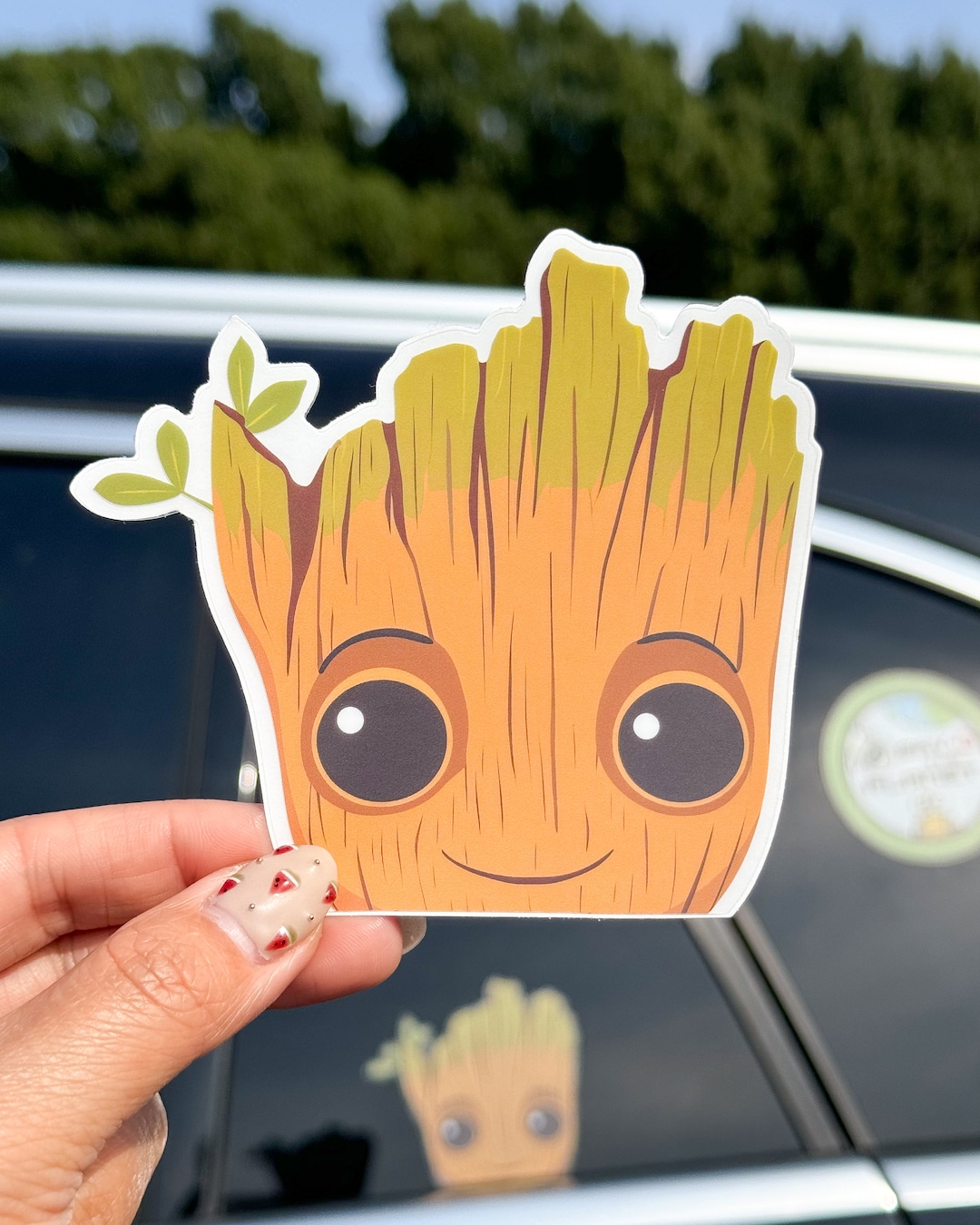 Groot Peeker Transparent Car Decal/ Guardians Peekaboo Window Bumper ...