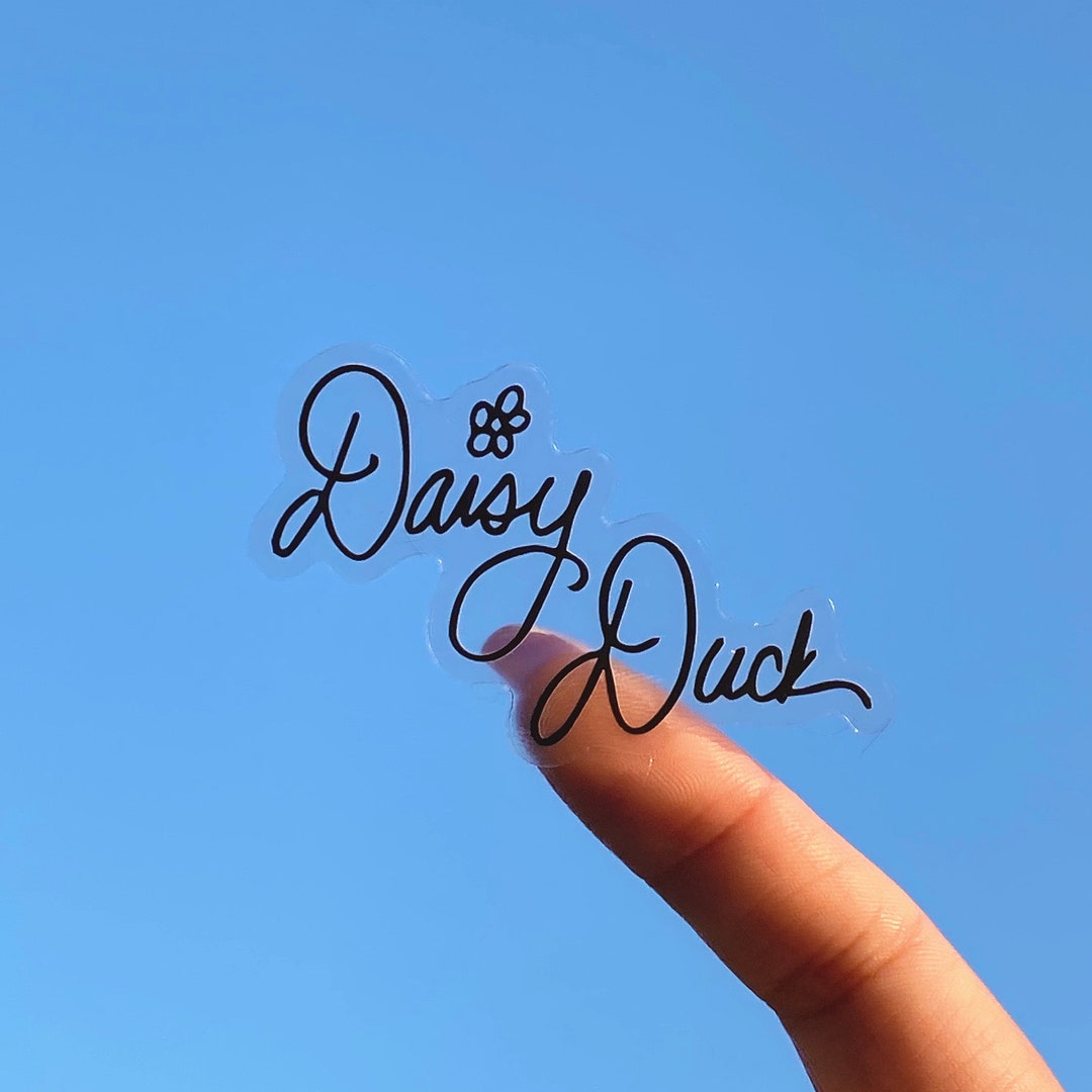 Daisy Duck Autograph Transparent Sticker/ Donald Signature - Etsy