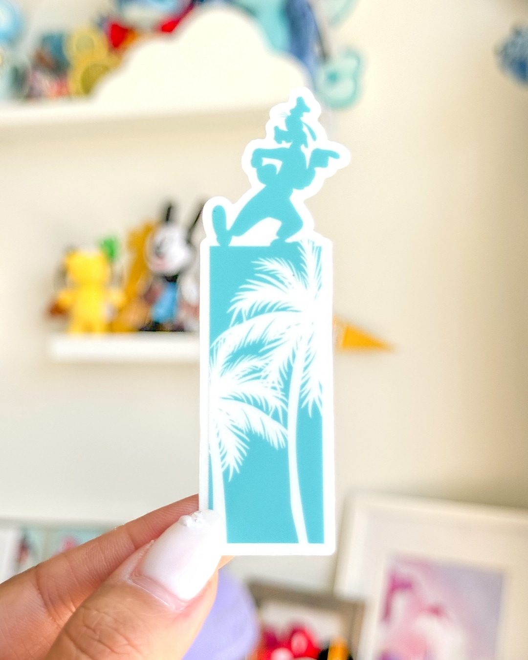 Goofy Summer Palms Transparent Sticker/ Bookmark Style Disney for ...