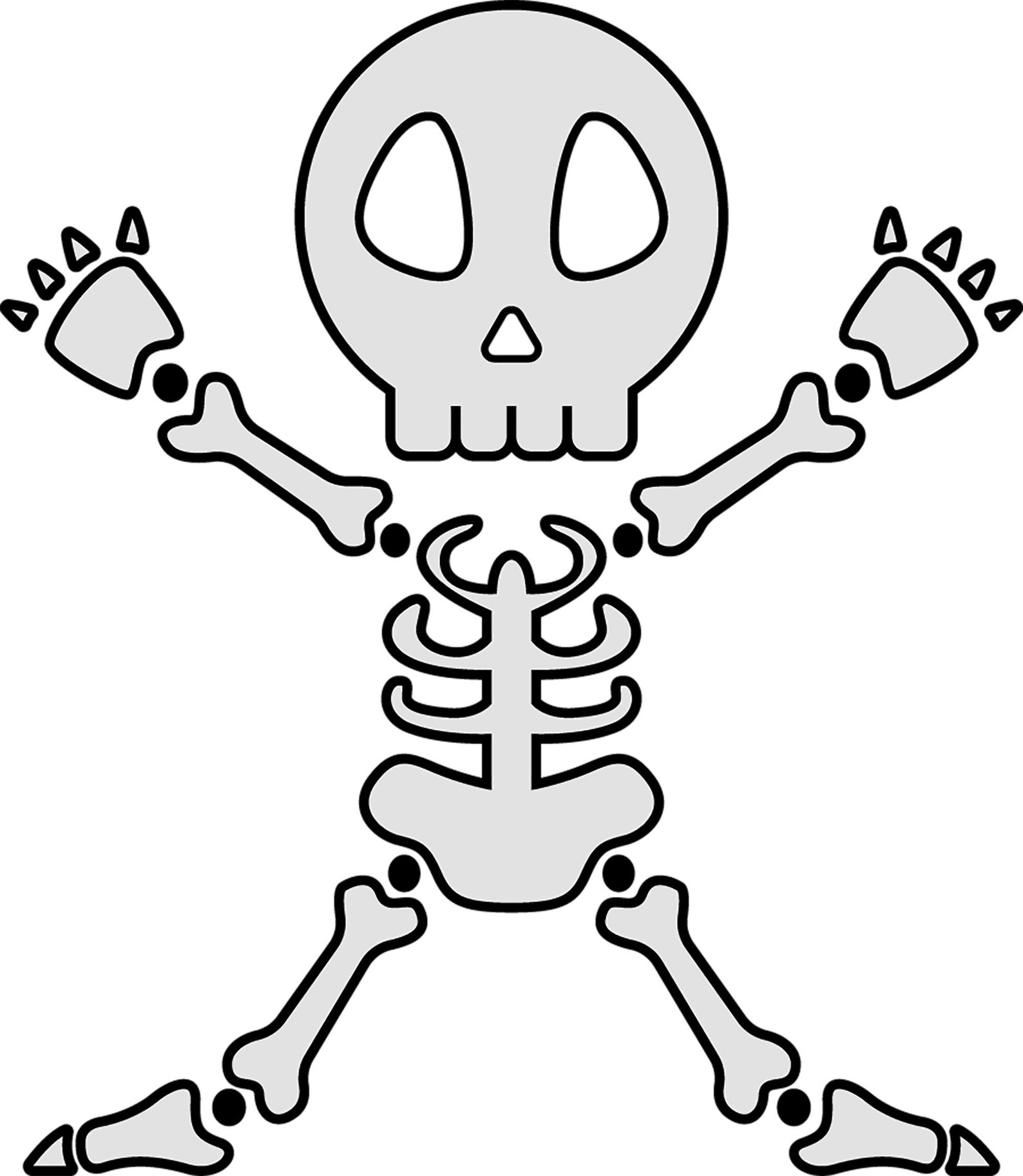 Cute Skeleton Sticker Decal - Etsy