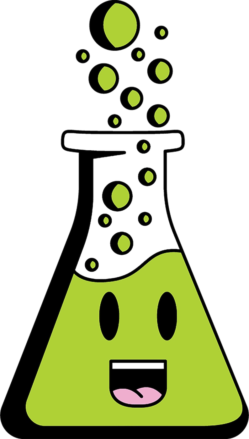 Cute Science Beaker Sticker Decal - Etsy