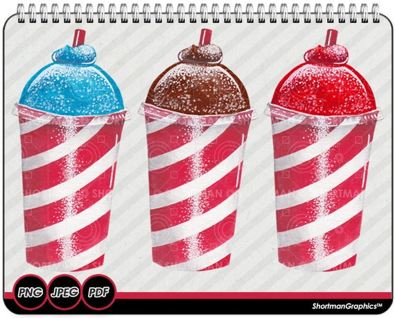 Slushy Clipart Watercolor PNG - Etsy