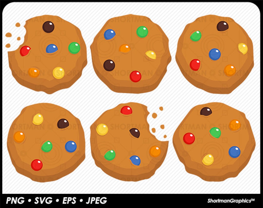Cookie Clipart SVG PNG Download - Etsy