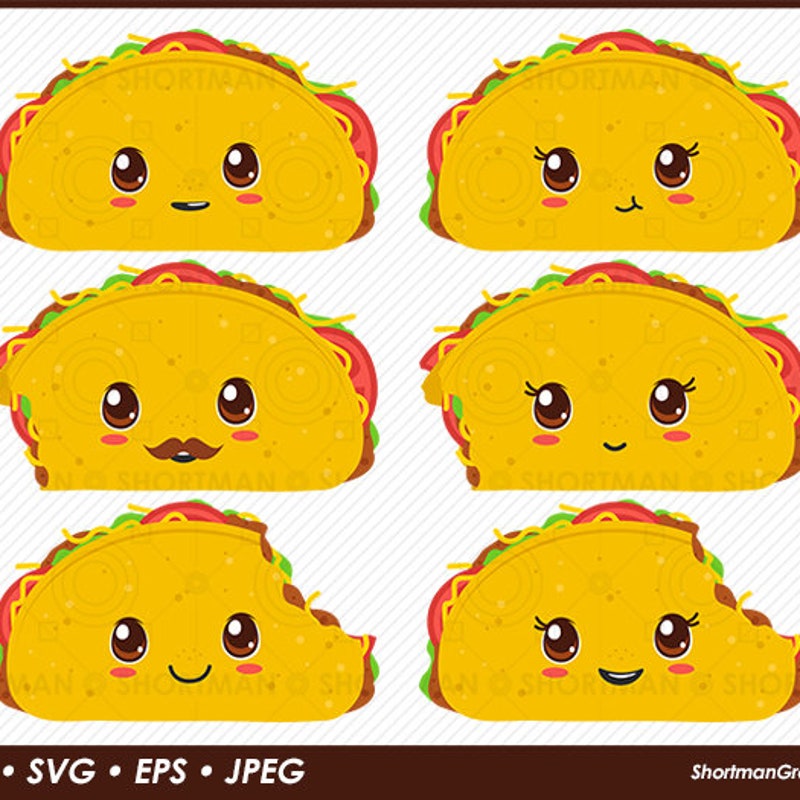 Taco Tuesday Clipart - Etsy