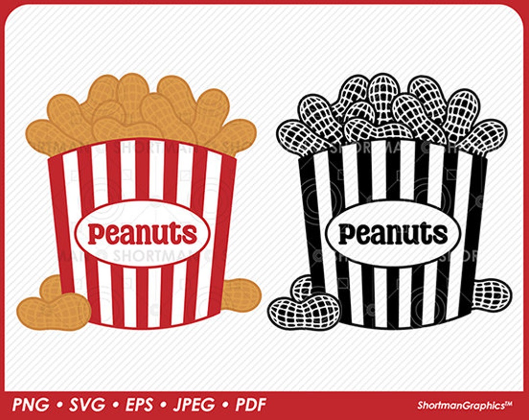 Bag of Peanuts Clipart SVG PNG Download - Etsy