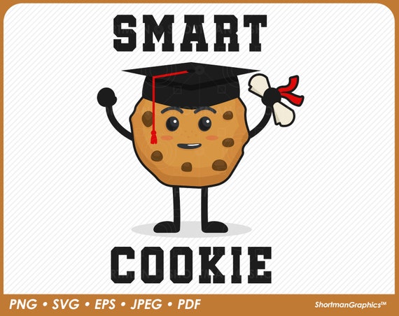 Smart Cookie Clipart PNG SVG | Etsy