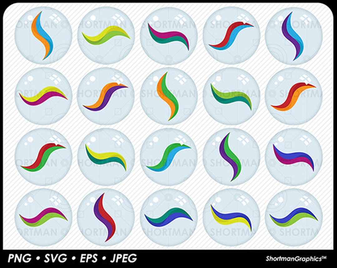 Glass Marbles Clipart - SVG PNG Download - Etsy