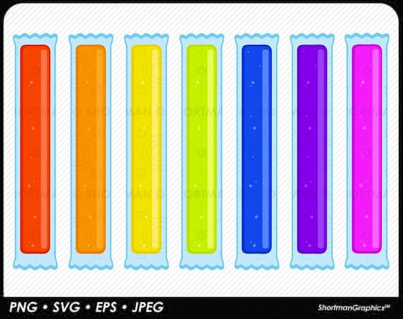 Ice Pop Clipart SVG PNG Download | Etsy