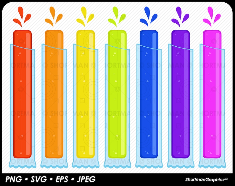 Ice Pop Clipart - SVG PNG Download - Etsy
