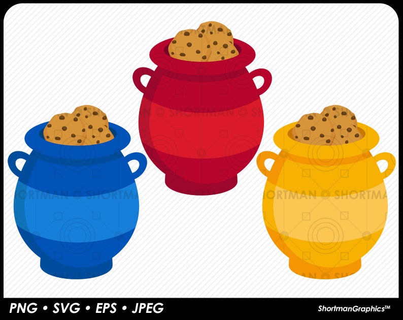 Cookie Jar Clipart SVG PNG Download - Etsy