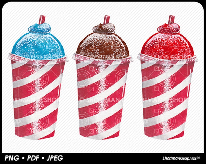 Slushy Clipart Watercolor PNG - Etsy