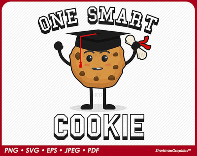 Smart Cookie Clipart - PNG SVG - Etsy