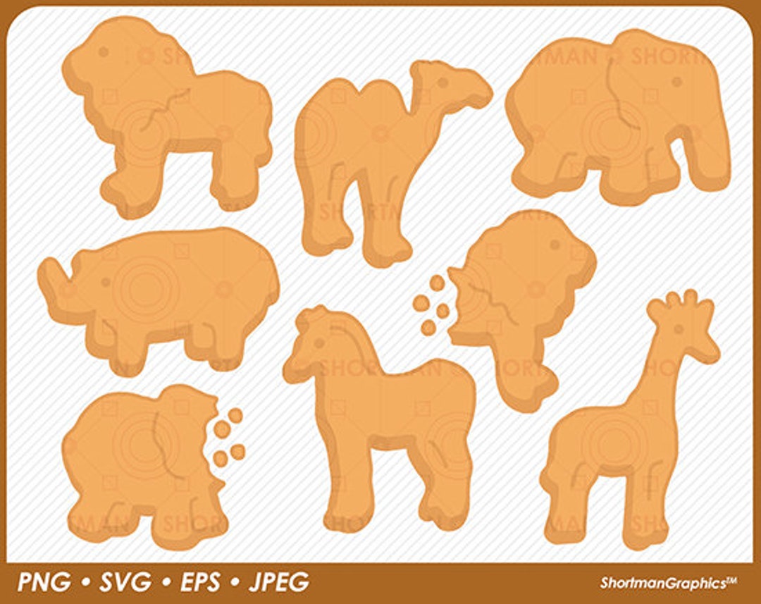 Circus Animal Crackers Clipart - Animal Cookies - SVG PNG - Etsy