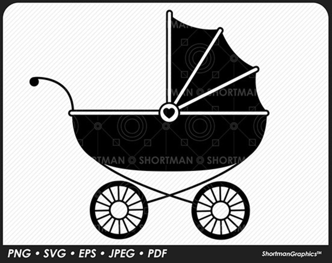 Baby Stroller SVG EPS PNG - Etsy Australia