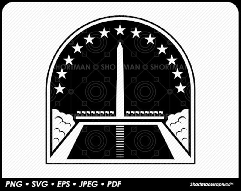 Washington Monument Clipart SVG PNG Download - Etsy