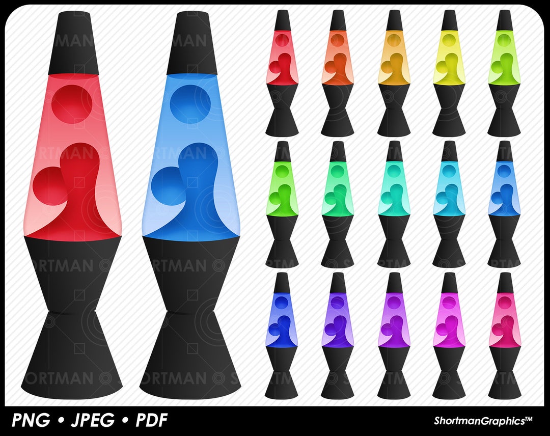 Lava Lamp Clipart - PNG JPG - Etsy