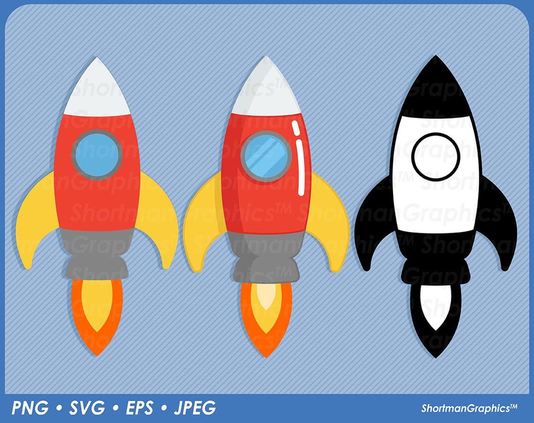 Rocketship - PNG SVG - Etsy