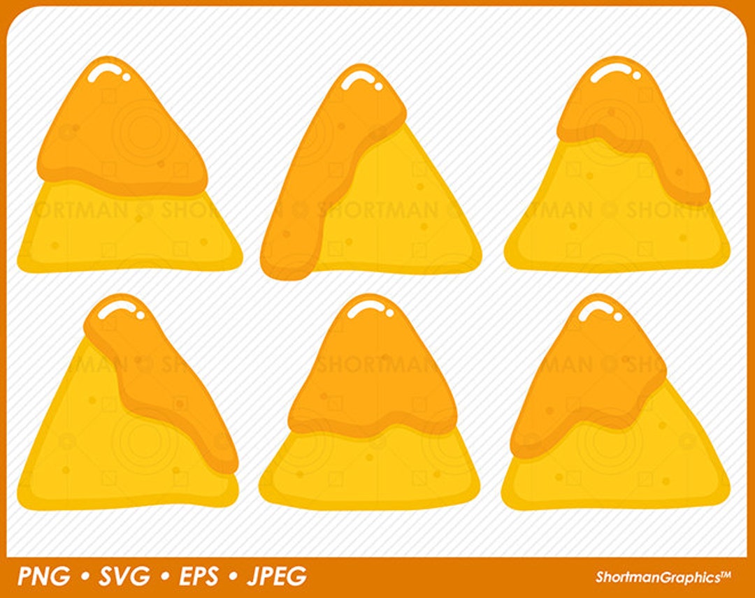 Nacho Chips With Cheese - SVG PNG - Etsy