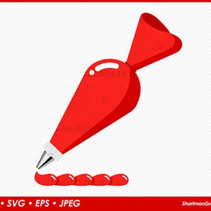 Piping Bag Icing Bag Pastry Bag Clipart PNG SVG - Etsy