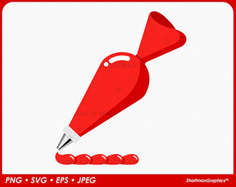 Piping Bag Icing Bag Pastry Bag Clipart PNG SVG - Etsy
