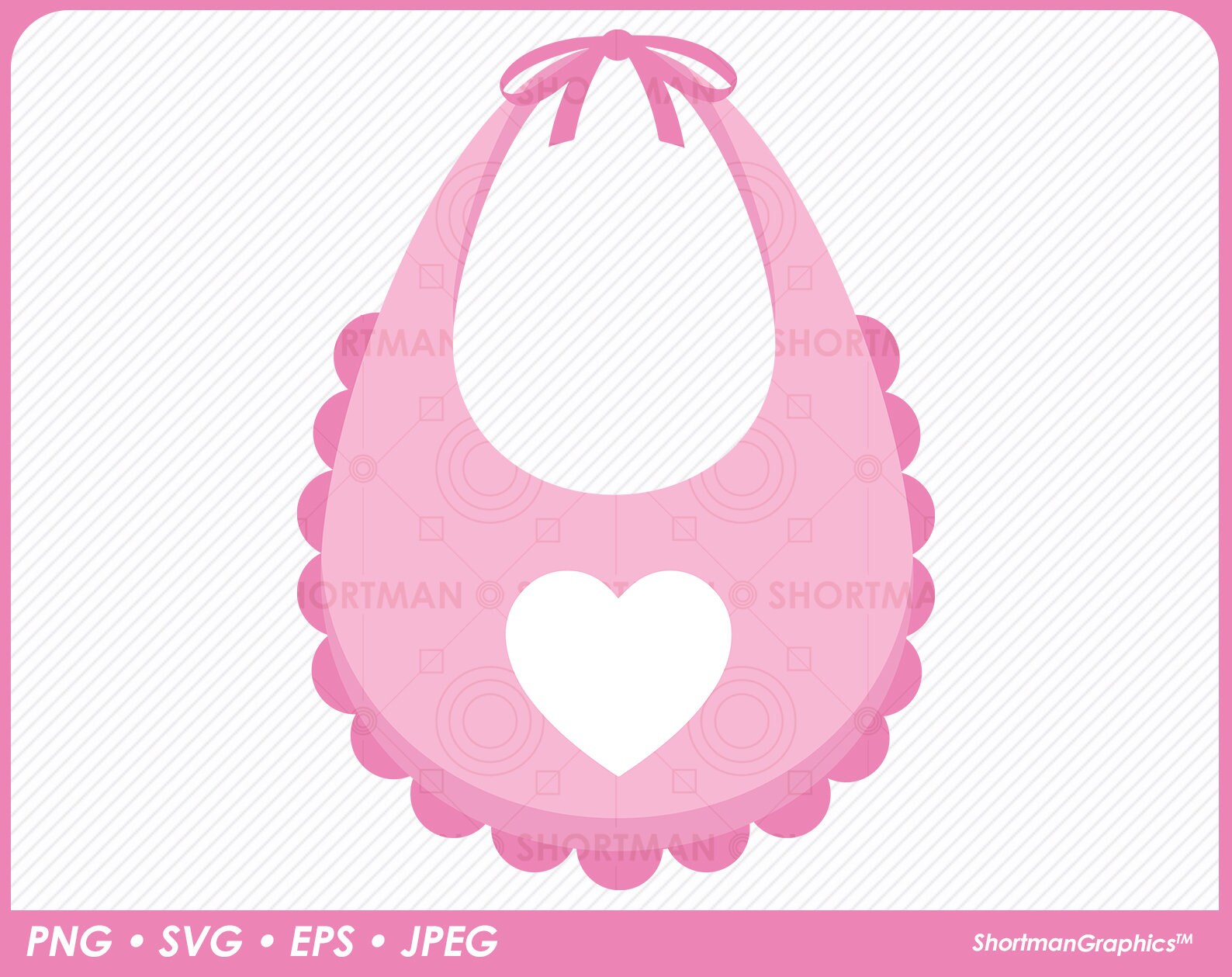 Baby Bib Clipart SVG PNG | Etsy