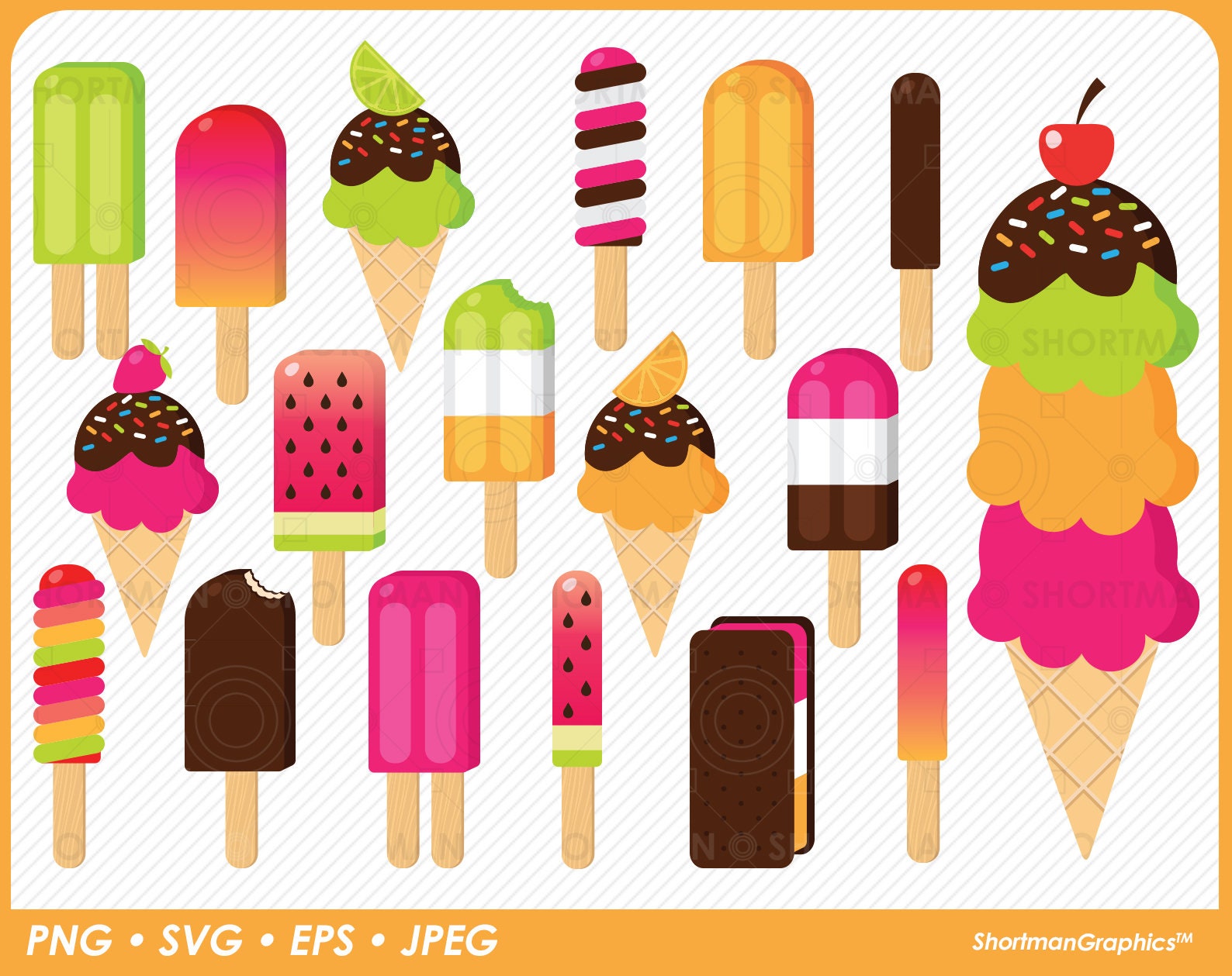 Ice Cream Bar Clip Art