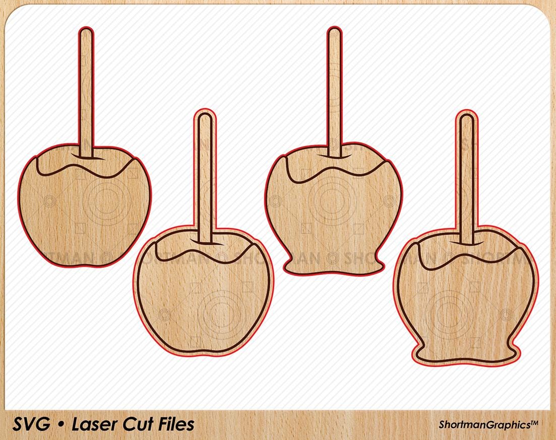 Candy Apple - LASER CUT - SVG - Etsy