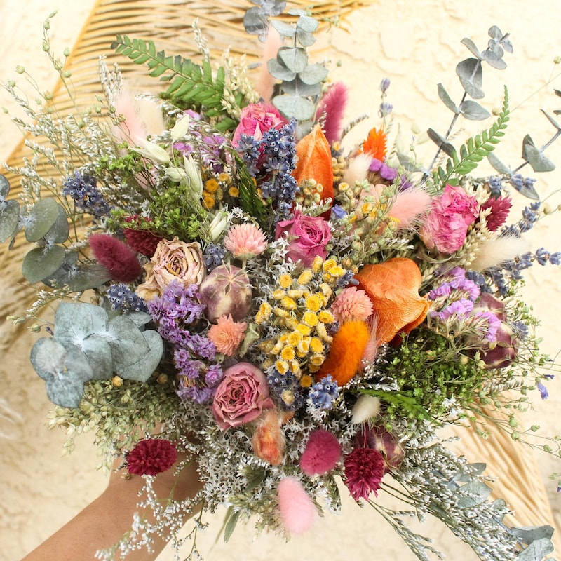 Dried Silk Flowers - Etsy