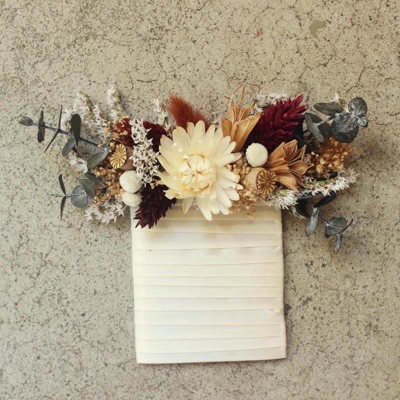 Pocket Square Boutonniere - Etsy