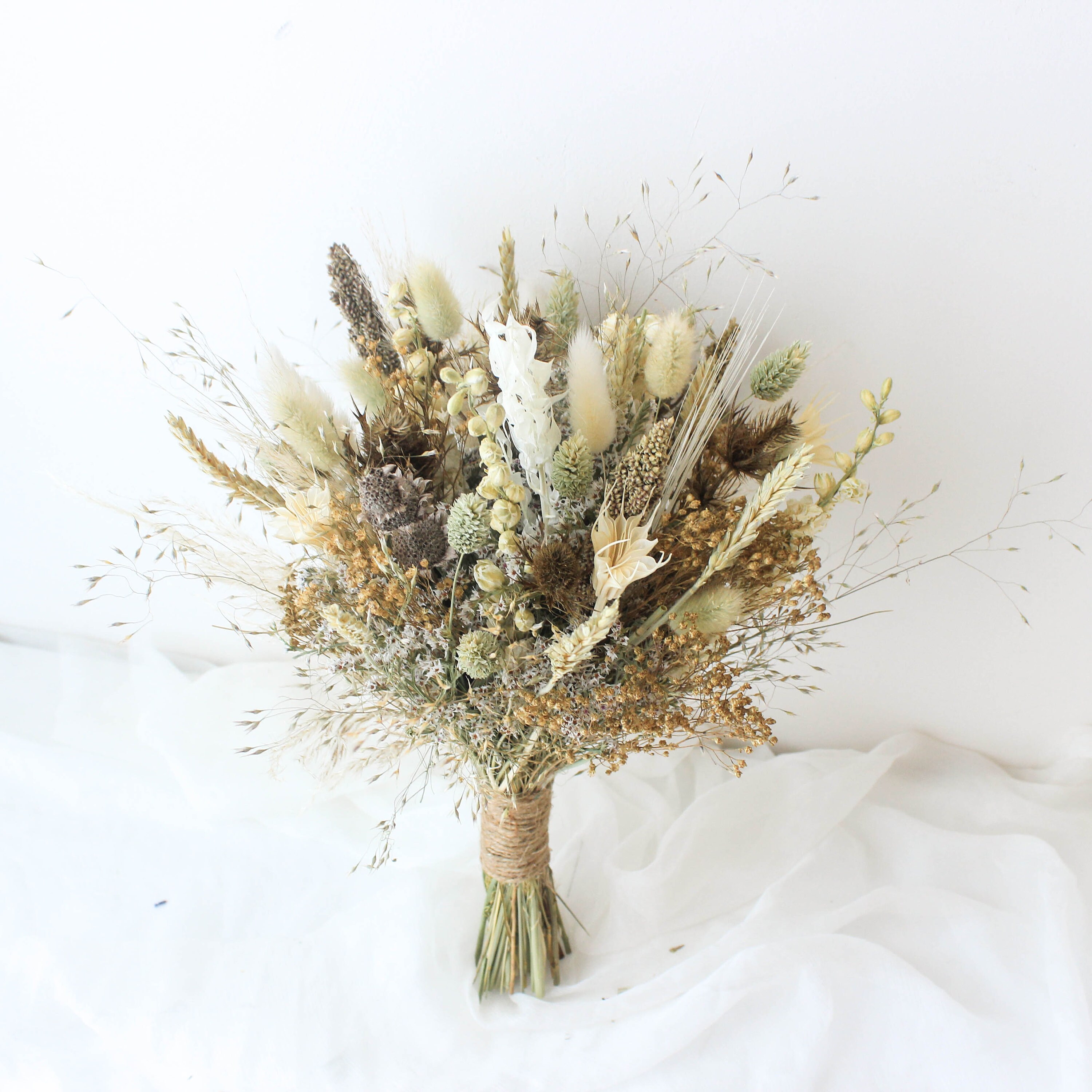 Neutral Earthy Tone Dried Flowers Bouquet / Wildflowers - Etsy