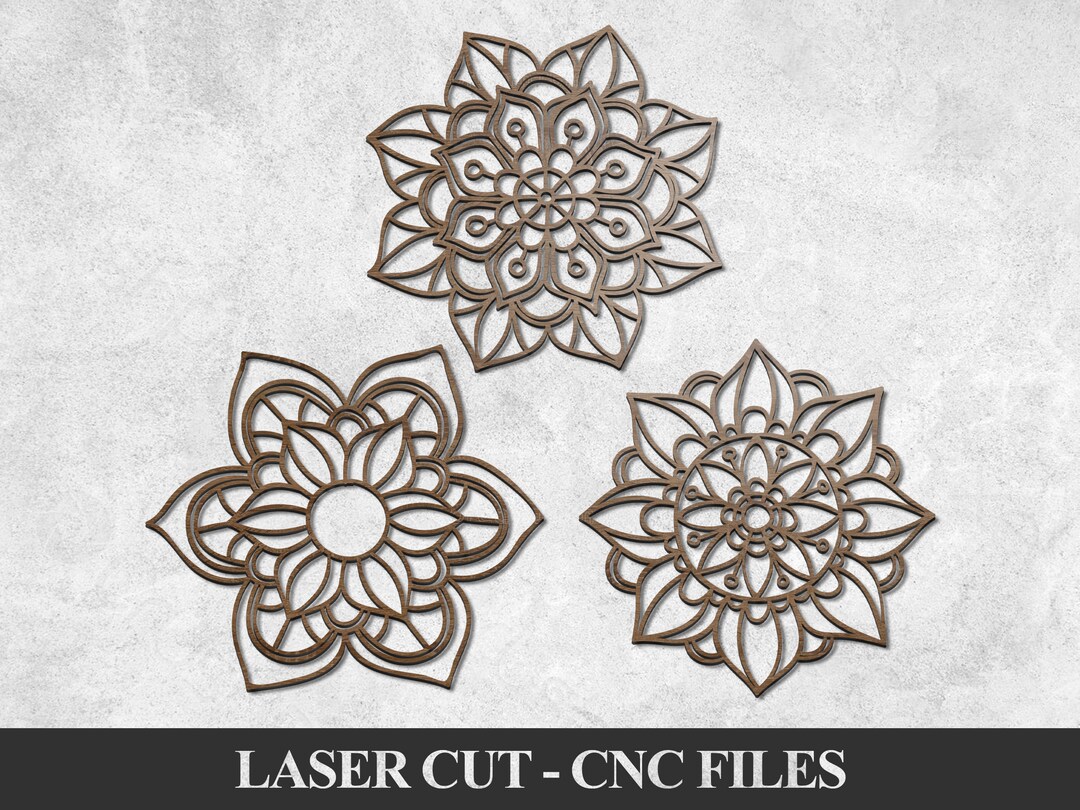 Mandala Laser Cut Wall Decor. CNC Files, DXF, EPS, Dxf Files for Cnc ...