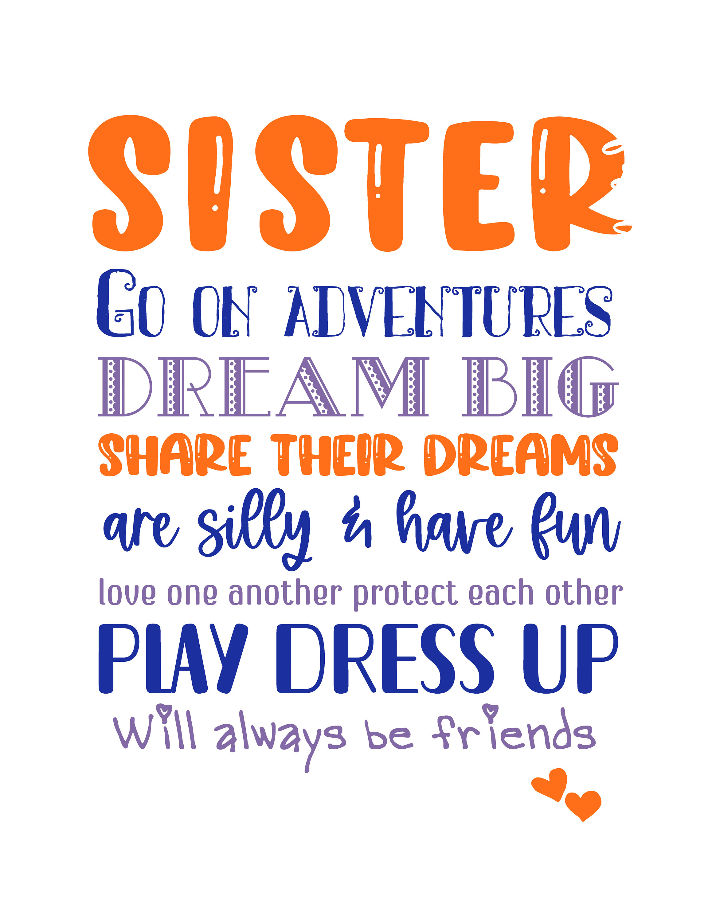 Digital Sisters Love Quote Wall Art - Girl Nursery Wall Art Print ...