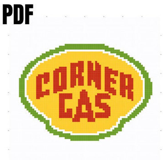 Corner Gas Logo Cross Stitch PDF Pattern | Etsy