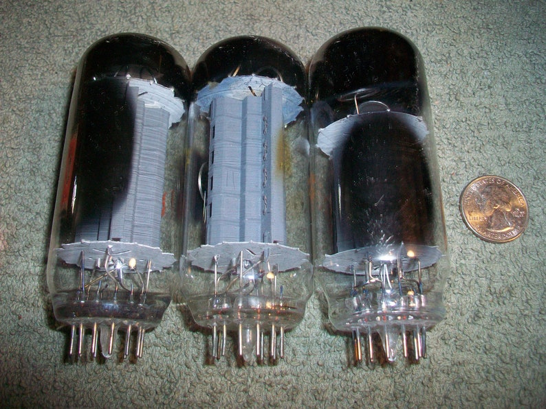 Lot of 3 Large Vacuum Tubes for Use in Arts, Crafts or Steampunk ...