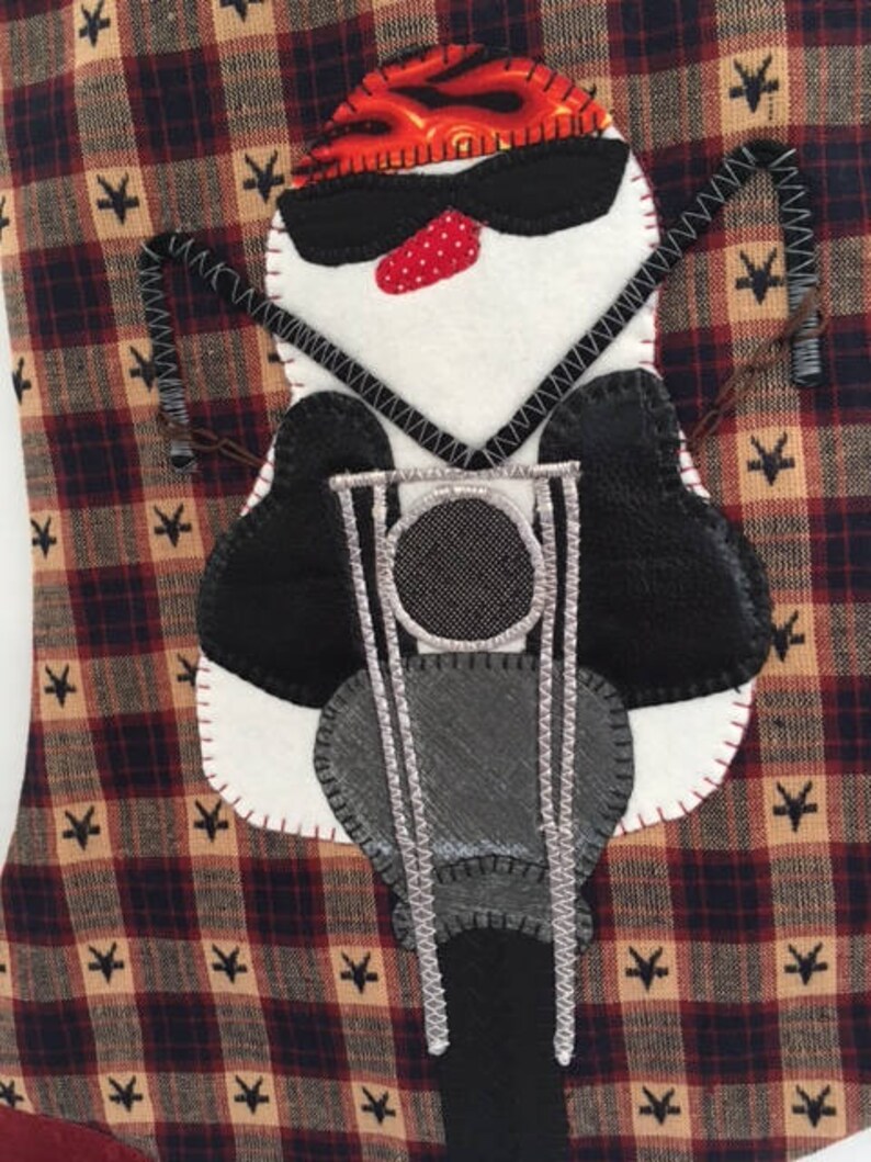Biker Christmas Stocking Motorcycle Christmas stocking | Etsy