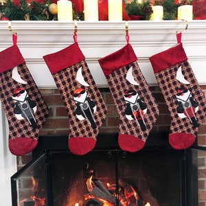Motorcycle Rider Christmas Stocking | Biker Holiday Stocking | Harley ...