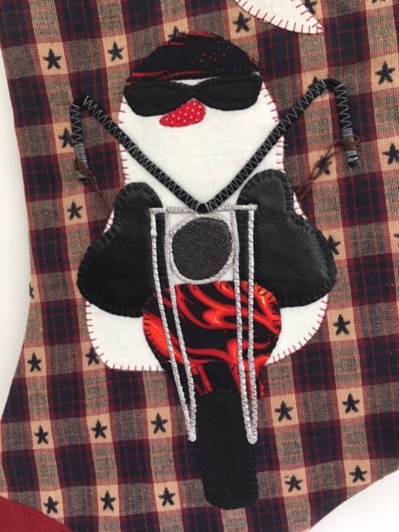 Biker Christmas Stocking Motorcycle Christmas stocking | Etsy