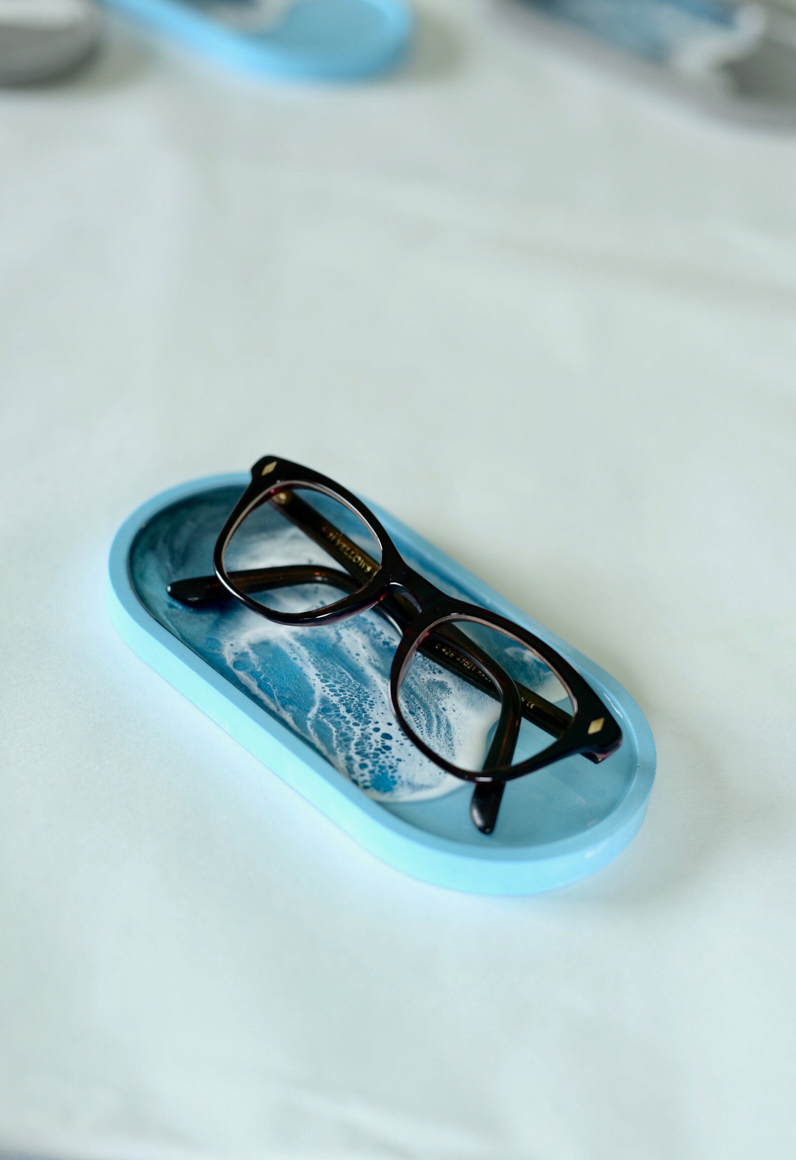Empty Pocket Tray With Resin Wave - Etsy