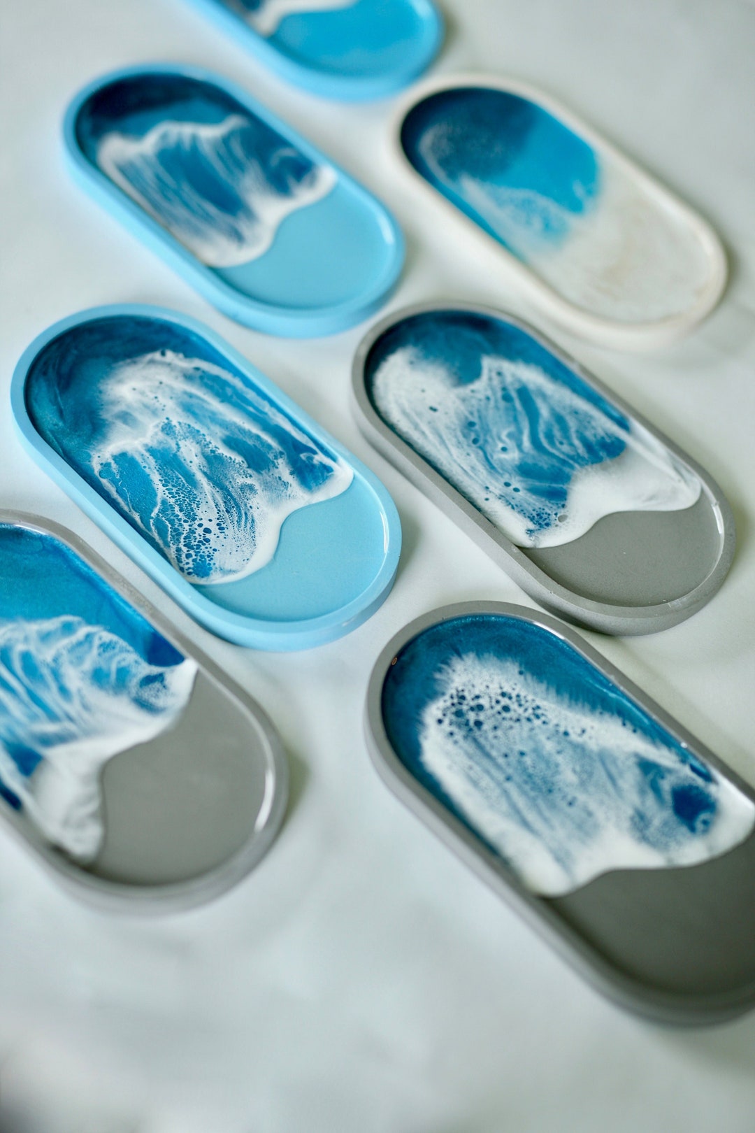 Empty Pocket Tray With Resin Wave - Etsy