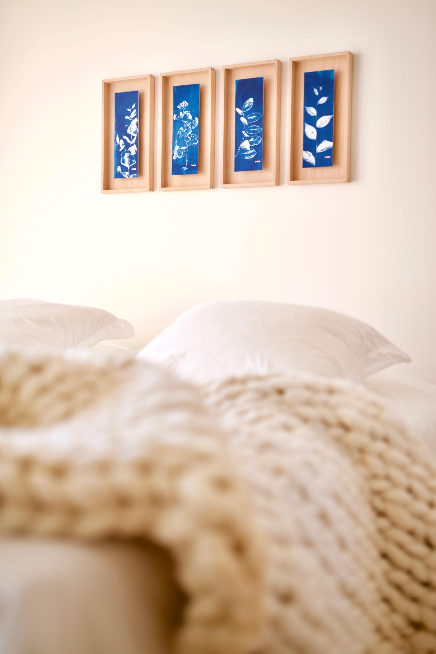 Original Cyanotype in Its Wooden Frame, Handmade Gifts, Botanical Art ...